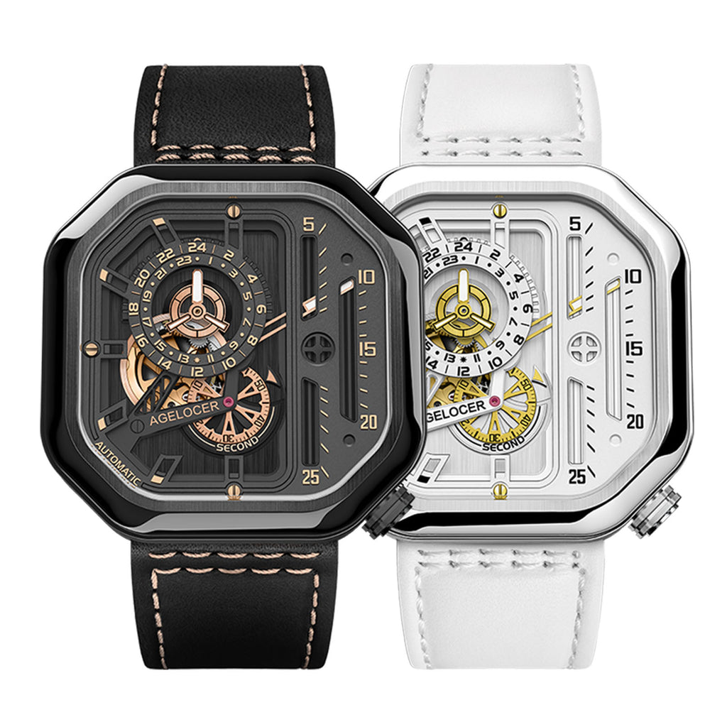 AGELOCER Original Racing Series Automatic Mechanical Couple Watches Le