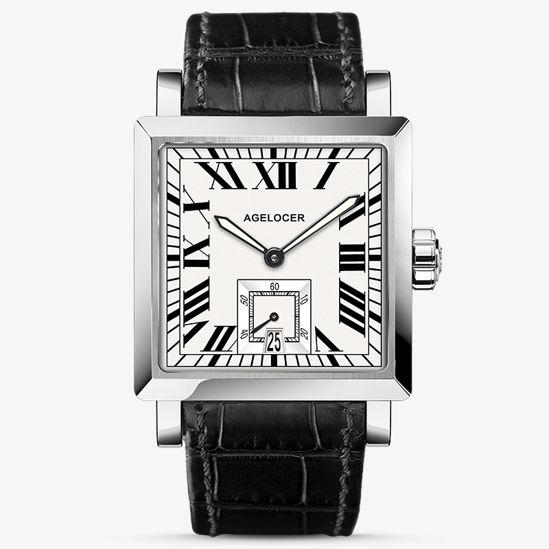 AGELOCER Original Codex Series Retro Style Automatic Men Black Mechani